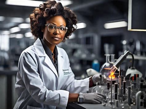 Premium Ai Image Image Of A Proud Black Scientist
