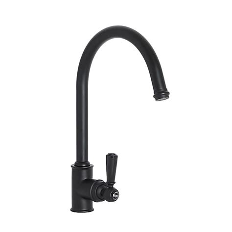 Homestylestore Black Single Lever Handle Kitchen Sink Mixer Tap Swivel