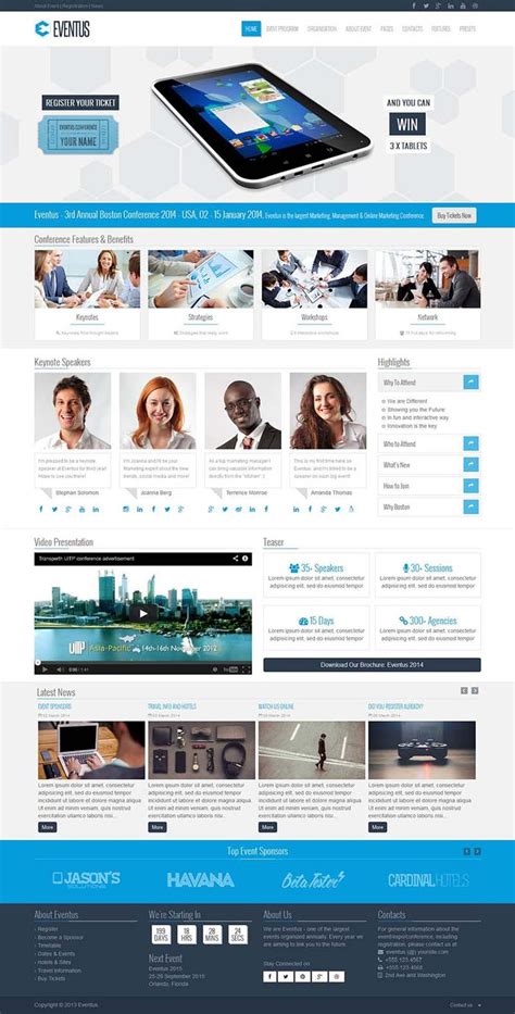 Eventus Responsive Joomla Template For Event Conference Expo Joomla Templates Joomla