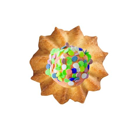 Premium Photo A Single Cookie Isolated On White