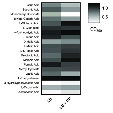 Phenotype Microarray Heat Map Of Phenotype Microarray Demonstrating