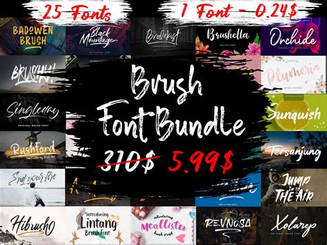 Brush Font Bundle Font Bundle Handwritten Calligraphic B Inspire Uplift