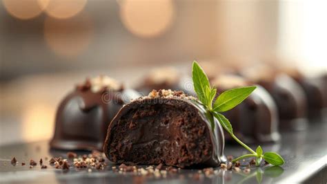 Exquisite Chocolate Truffle Ganache A Decadent Dessert Masterpiece Showcasing Rich Flavors And