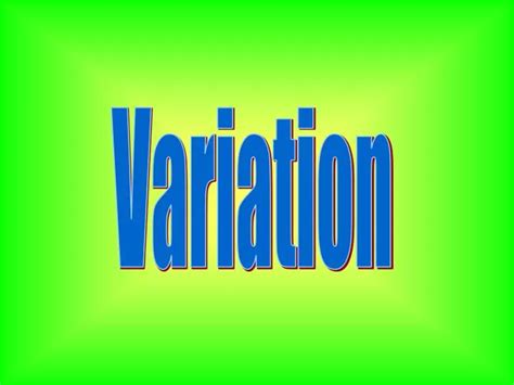 PPT Variation PowerPoint Presentation Free Download ID