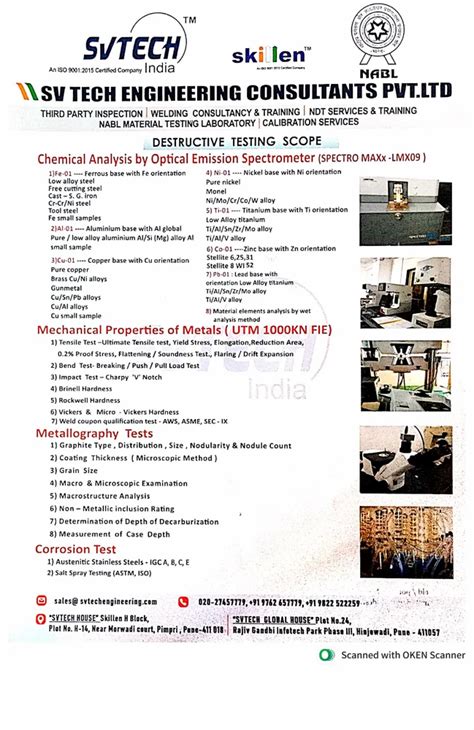 Metal Testing Lab In Pune At ₹ 500sample In Pune Id 2854607675130