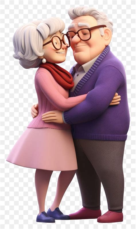 Png Hugging Smiling Cartoon Adult Premium Png Rawpixel