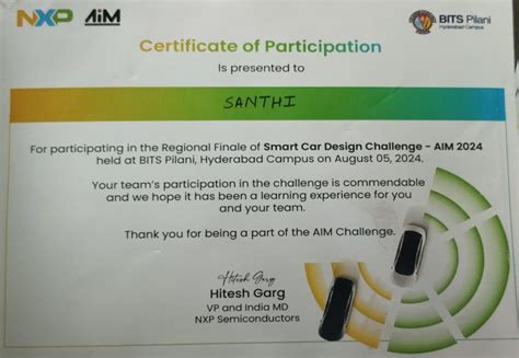 Excited To Share My Achievement Santhi Anisetty