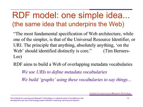 Understanding Rdf The Resource Description Framework In Context 1999 Ppt