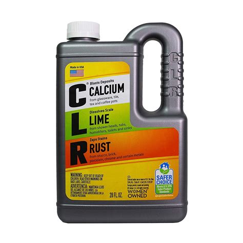 CLR Calcium Lime Rust Remover Biodegradable 28 Oz Bottle 3 Walmart Com