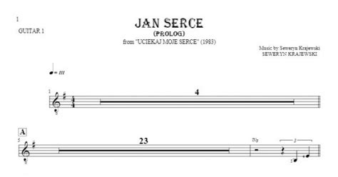 jan serce prolog seweryn krajewski sheet music and guitar