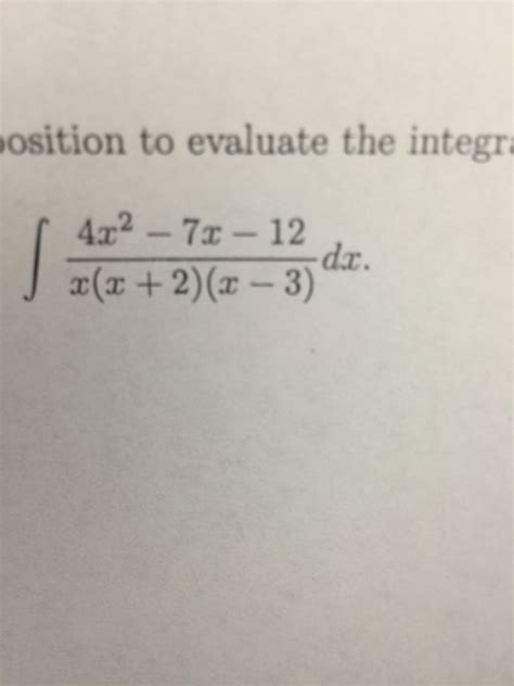 solved to evaluate the integral integral 4x 2 7x