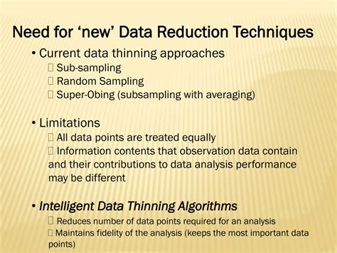 Ppt Intelligent Data Reduction Algorithms For Real Time Data Assimilation Powerpoint