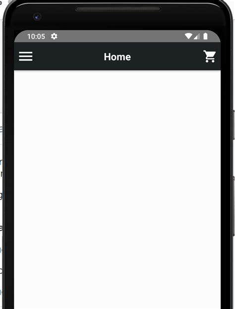 How To Load Another Screen On Top Of Home Screen When We Click On Icon In Header In Drawer