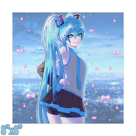 Hatsune Miku Print Miku Print Kawaii Anime Print Vocaloid Etsy