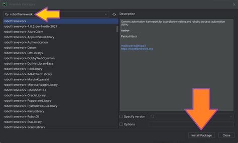 Pycharms Support For Robot Framework