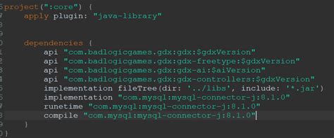 Java Como Puedo Importat El Conector De Mysql A Gradle Con Libgdx