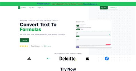 Excel Bot AI Assistant AI Tool For Spreadsheets