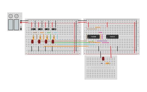 Circuit Design Simplified Majority Vote Tinkercad