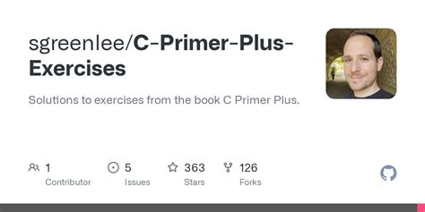Github Sgreenlee C Primer Plus Exercises Solutions To Exercises From The Book C Primer Plus