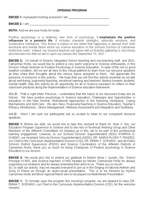 English Forum Script About Education Carol Bailey