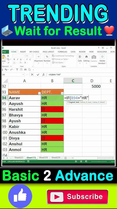 If Formula Viral Tips Tutorial Excel Exceltraining Exceltips