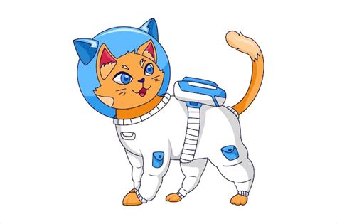 귀여운 고양이 캐릭터 디자인 일러스트 프리미엄 벡터