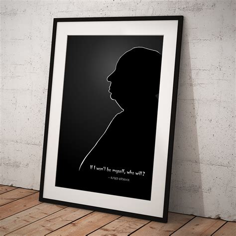 Alfred Hitchcock Silhouette Poster