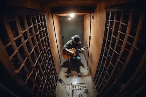 Premium Ai Image Acoustic Guitar Playing Neural Network Ai Generated