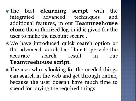 PPT Teamtreehouse Script Online Training Script PowerPoint