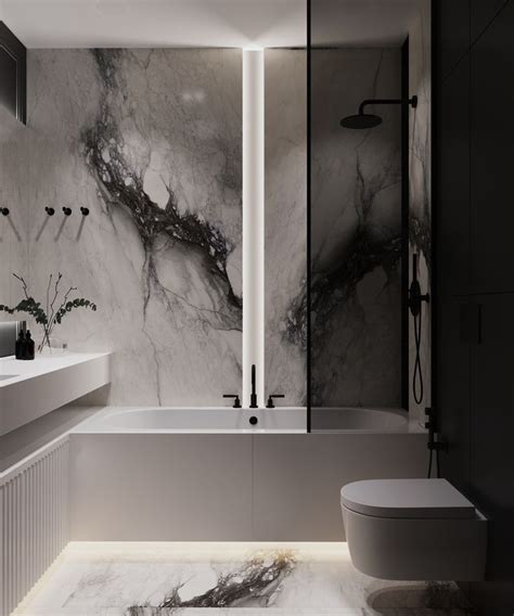 Необычный дизайн ванной в стиле минимализм Идеи для дизайна ванной Проект в ЖК Петр