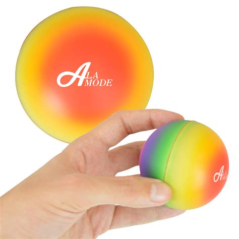 Printed Rainbow Stress Balls Rainbow Stress Balls Printed Pg Promotional Items