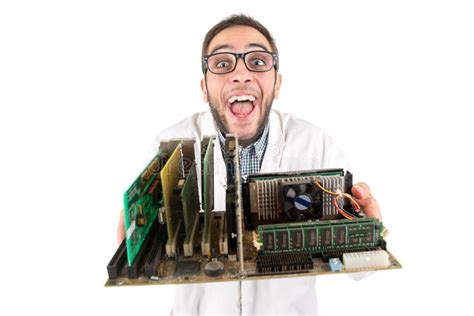 Nerd Engineer Posing Stock Image Image Of Geek Faces 103845289