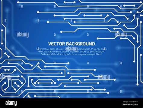 Abstract Cybernetic Vector Background With Circuit Boarding Scheme