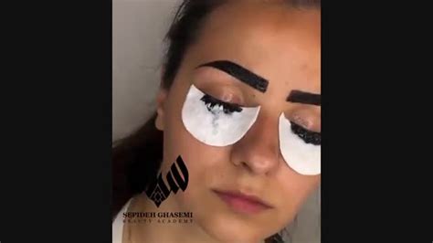 استفاده از حنا برای رنگ مژه آکادمی زیبایی سپیده قاسمی نماشا
