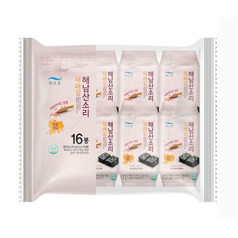 해남산소리 재래 도시락김 16봉 메가마트몰