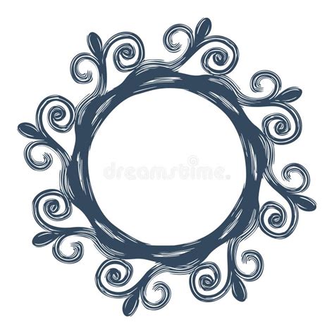 Frames In Retro Style Monochrome Frames Isolated On White Background