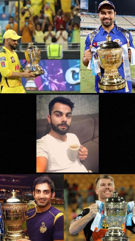 Captains With Their Cup R Csk
