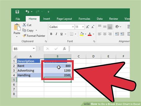 How To Do A Break Even Chart In Excel With Pictures WikiHow
