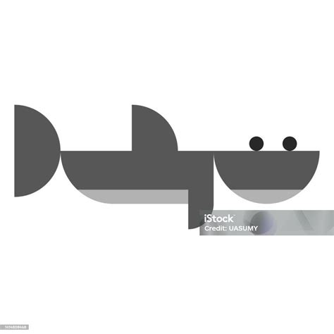 최소한의 스타일로 멋진 백상어 만화 유치한 일러스트레이션 흰색 배경에 고립 된 귀여운 물고기 측면보기 상어상목에 대한 스톡 벡터 아트 및 기타 이미지 Istock