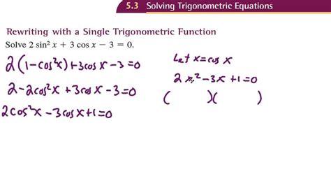 Rewriting With A Single Trigonometric Function Ex 1 YouTube