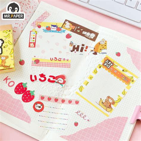 미스터 종이 80 개책 볼륨 판매 어린 시절 시리즈 메모 패드 창조적인 손 계정 문구 사무실 학교 용품 느슨한 잎 노트북 및 쓰기 패드