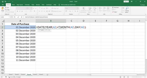How To Add Years To A Date In Ms Excel Officebeginner