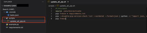 VS Code 的 Tasks 提升編程效率實戰更新所有 pip 的 library Python 編程圖表