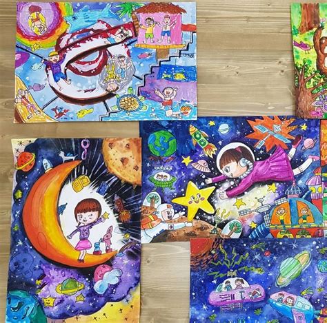 자동 대체 텍스트를 사용할 수 없습니다 Homeschool art Kids art class Kids art projects