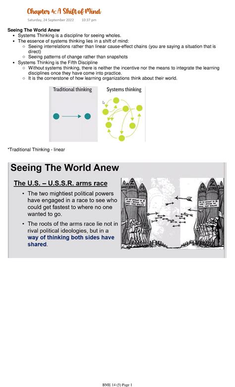 Bme 14 Systems Thinking Is A Discipline For Seeing Wholes Seeing