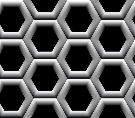Seamless Pattern With Black And White Hexagonal Cells 15109822 Vector Seamless Pattern With Black And White Hexagonal Cells 15109822 Vector