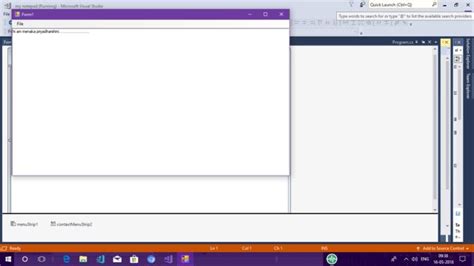 Creating Notepad Using Windows Form Application In Visual Studio 2017