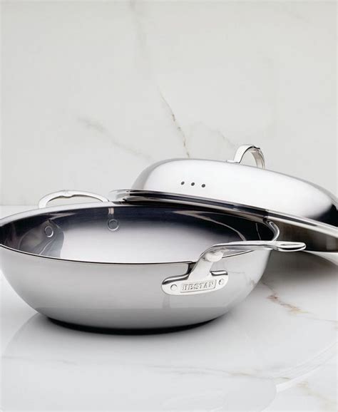 Hestan Nanobond Titanium Stainless Steel 14 Chefs Pan With Helper