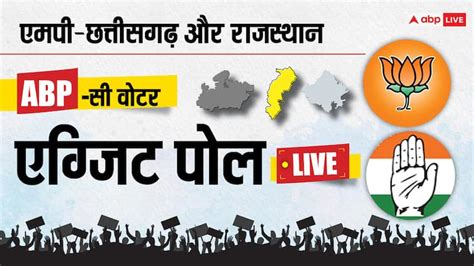 Exit Poll Results 2024 Live Updates Abp Cvoter Chhattisgarh Madhya