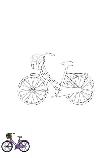 How To Draw A Bicycle Step By Step